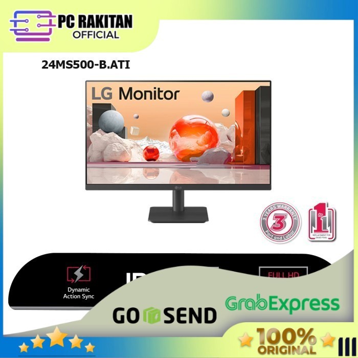 Jual LG MONITOR 24MS500-B 24 FHD AMD FREESYNC 100HZ | Shopee Indonesia