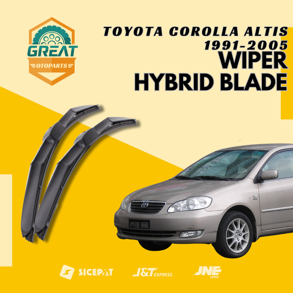 Jual Wiper Kaca Mobil Hybrid Blade Toyota Corolla Altis 1991 - 2005 ...