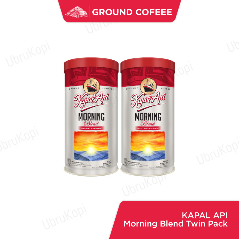 Jual KAPAL API MORNING BLEND BUBUK 200G TWIN PACK | Shopee Indonesia