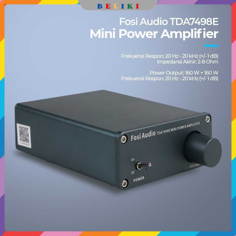 Jual Mini Power Amplifier Hi-Fi Class D 160W + 160W - Fosi Audio ...