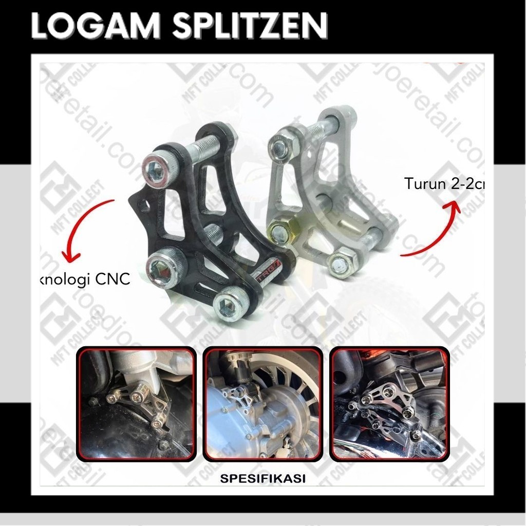 Jual TRG Lowering kit shock vespa lowringkit vespa matic sprint primavera lx s 125 lowering ...
