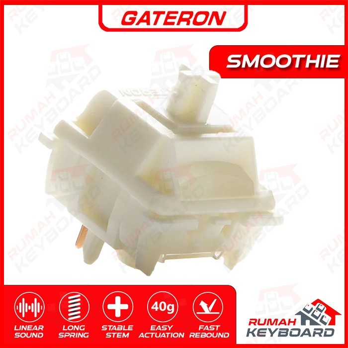 Jual Gateron - Switch - Smoothie - 5 PIN - 40g - Linear - Factory Lube ...