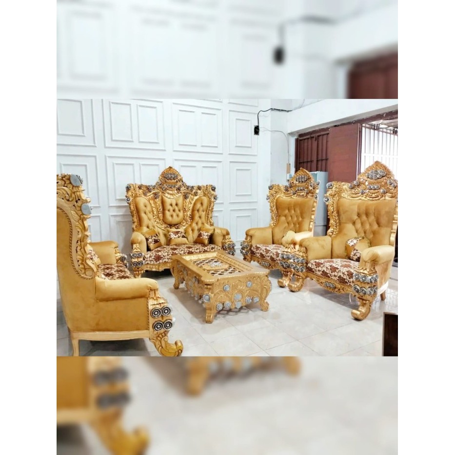 Jual Sofa 1Set Ruang Tamu Model 2024 Mewah Modern Kursi Sofa Sultan ...