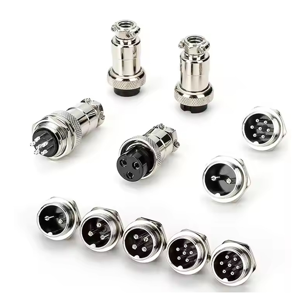Jual Plug Connector Konektor CB GX16 2 3 4 5 6 7 8 Pin Male Female ...