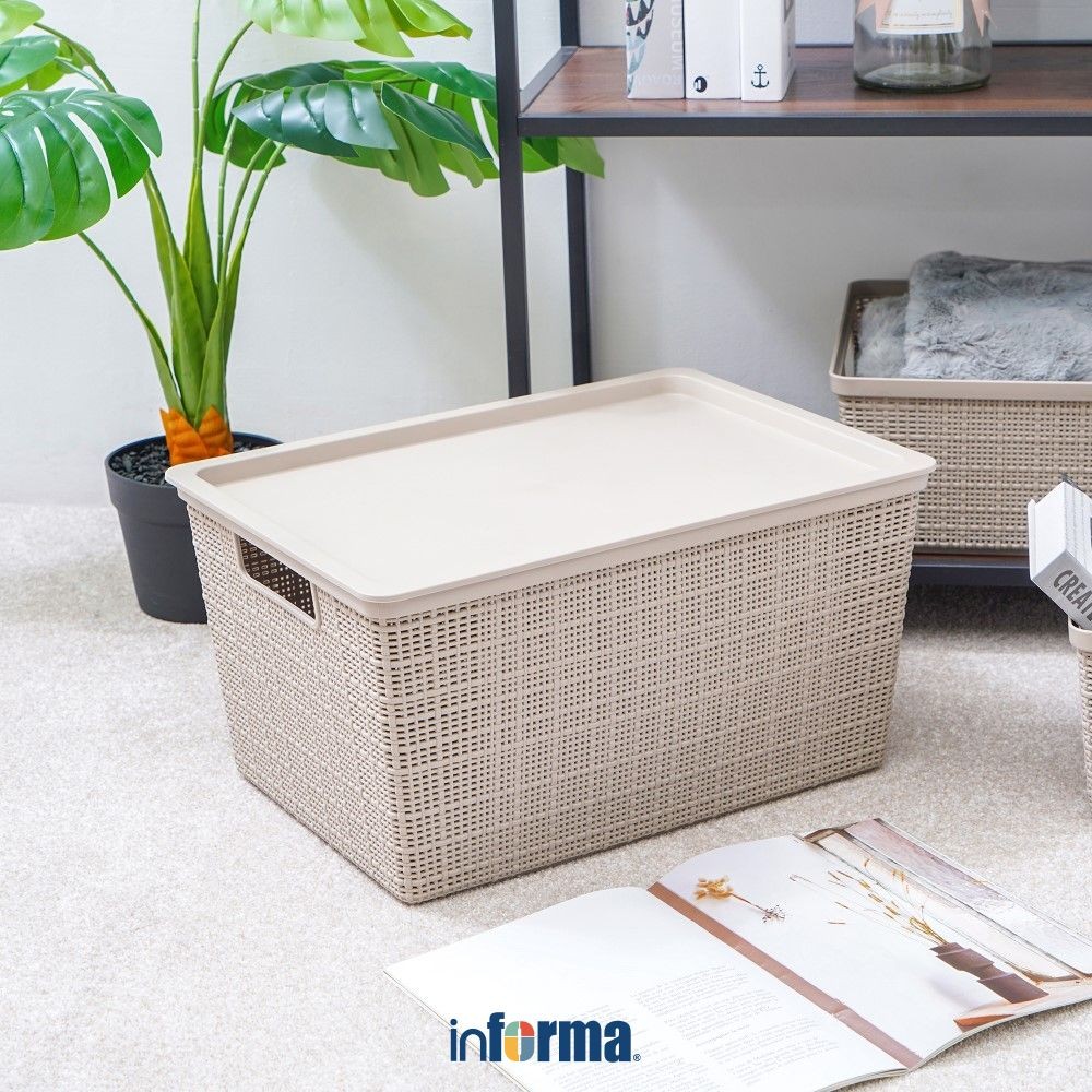 Jual Informa 44.7x32.2x23.2 cm Kotak Penyimpanan Dengan Tutup Kotak ...