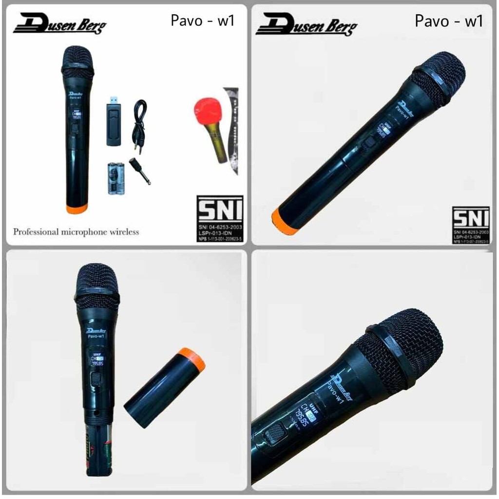 Jual Mic Wireless Dusenberg Pavo W1 1 mic handle wireless original ...