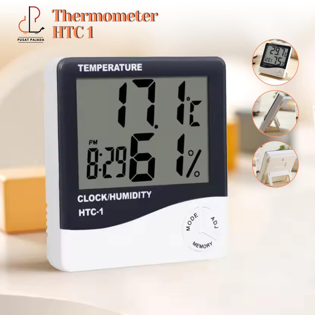 Jual HTC-1 HTC-2 Hygrometer Thermometer Digital Higrometer Termometer Suhu Ruangan Digital ...
