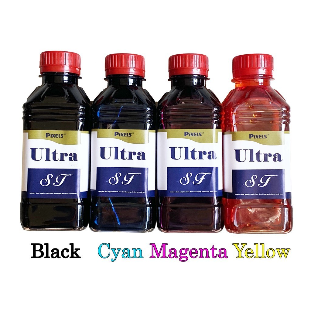 Jual Tinta Infus Canon / Epson HP refill Black / Cyan / Magenta ...
