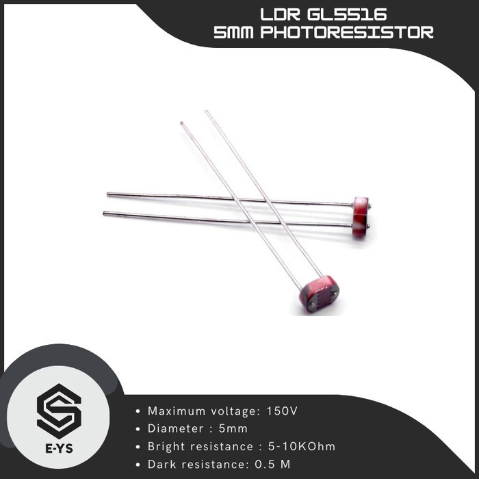 Jual LDR GL5516 5mm Photoresistor Light Dependent Sensor Cahaya ...