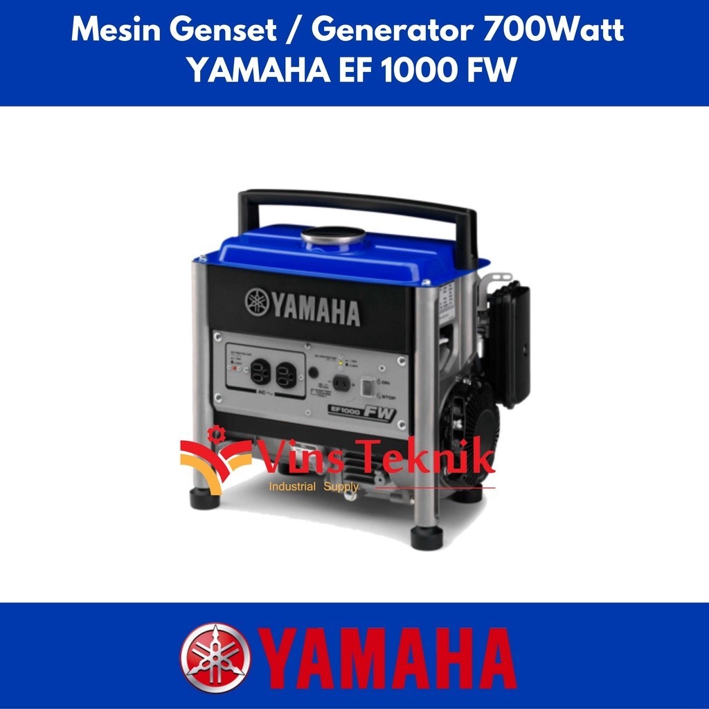 Jual MESIN GENSET EF 1000 FW YAMAHA GENERATOR BENSIN 650 WATT EF1000FW ...