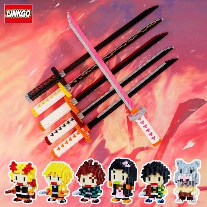 Jual Nano Block DEMON SLAYER SWORD Series Mainan Balok Susun Edukasi ...