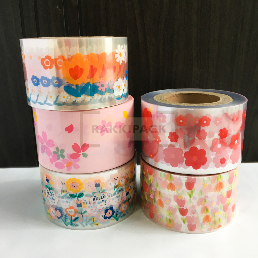 Jual mika roll karakter gambar bunga pinggiran pudding cake border ...