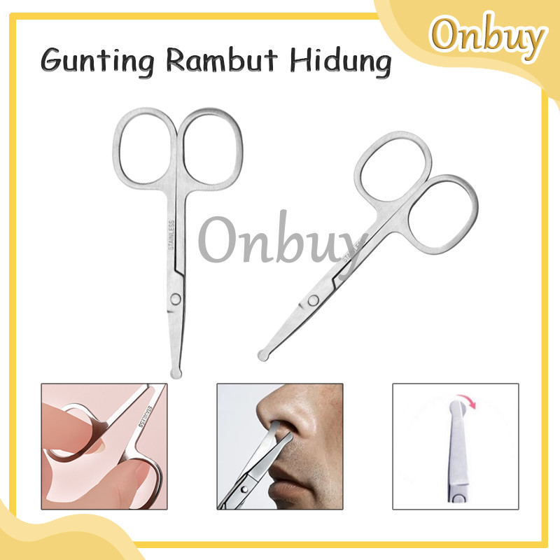 Jual 5PCS Gunting Cukur Kecil Bulu Hidung Mata Alis Benang Ujung Tumpul ...