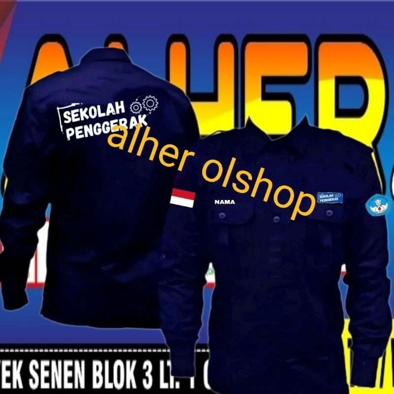 Jual Pdh sekolah penggerak kemeja sekolah penggerak baju sekolah ...