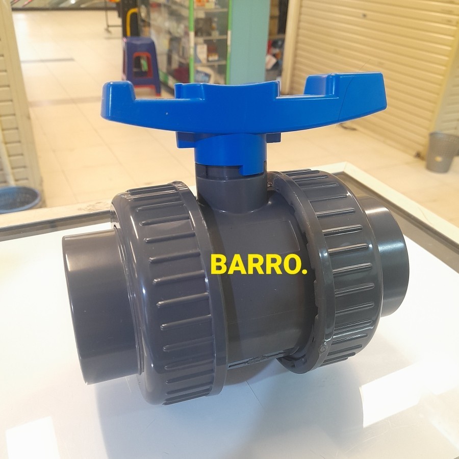 Jual Ball Valve True Union PVC 1" Inch Watermur PVC Double Union DN 25 ...
