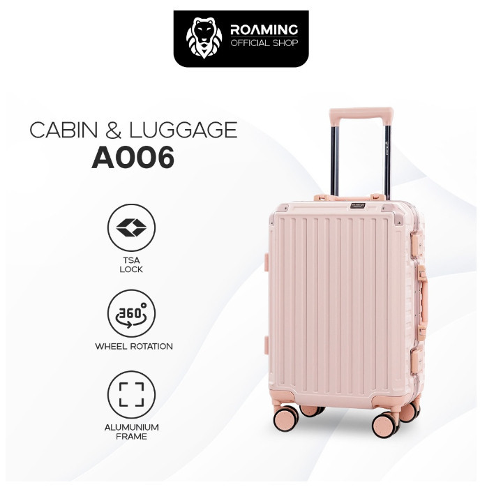 Jual Roaming Koper Size Kabin & Bagasi R067 Ukuran 20 24 inci | Shopee ...