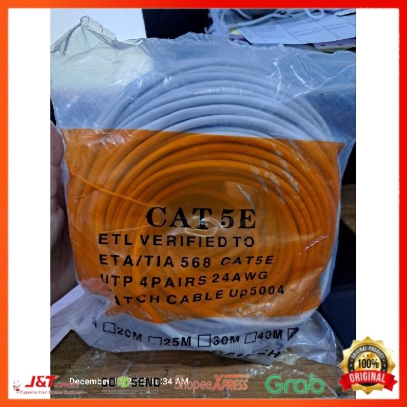 Jual kabel LAN 50m Honhstar 50yard / kabel internet LAN merek atn ...