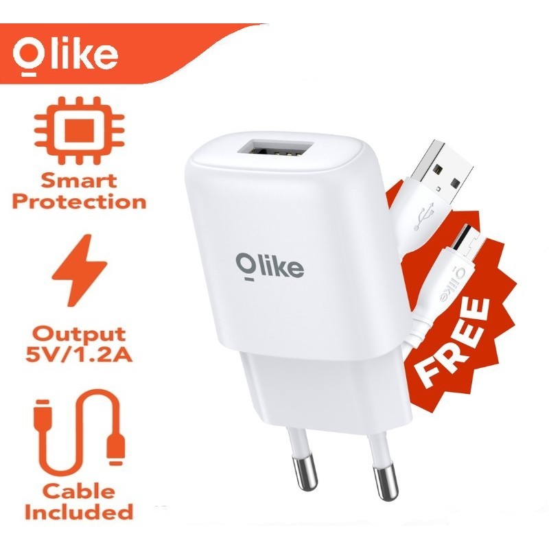 Jual Charger Olike C102 Micro USB Cas Kabel Micro 5V /1.2A Travel ...