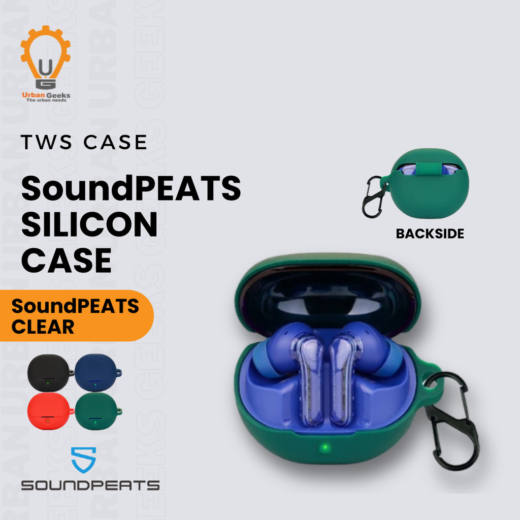 Jual Earphone Case Silicone Case untuk SoundPeats Clear Case | Shopee ...