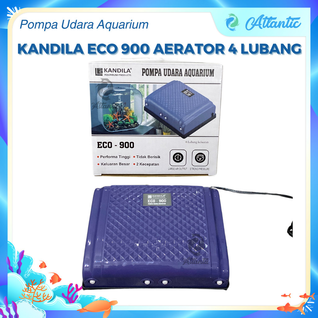 Jual KANDILA ECO 900 MARVIN AP 09 Aerator 4 Lubang Aerator 4 Lubang Output Pompa Udara Air Pump ...