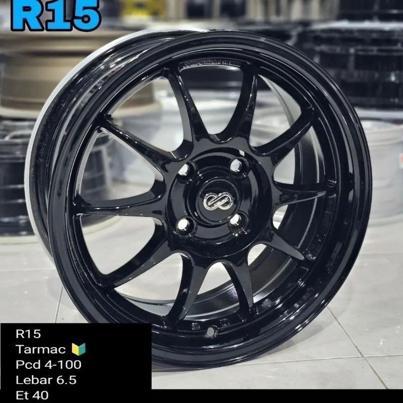 Jual velg racing enkei tarmac ring 15 velg enkei r15 untuk brio mobilio jazz yaris agya calya ...