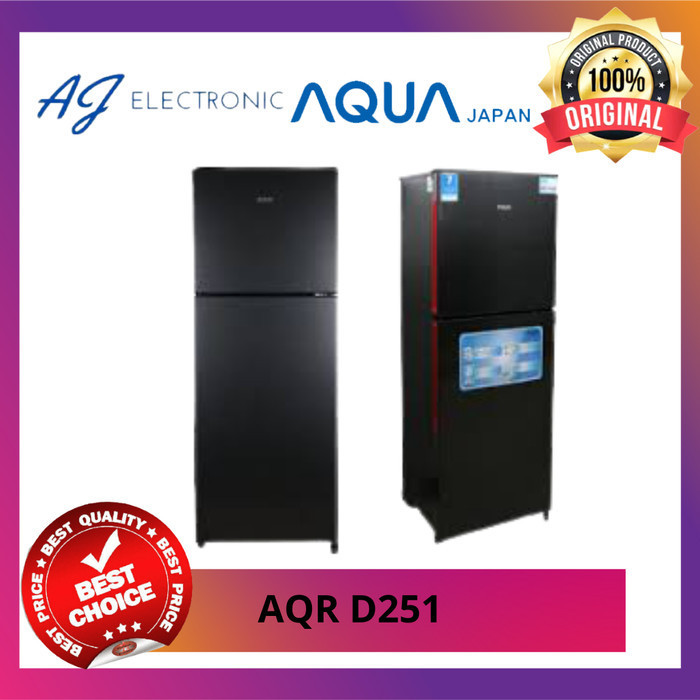 Jual KULKAS AQUA AQR-D251DS / AQRD251DS / AQR D251 DS , KULKAS 2 PINTU | Shopee Indonesia