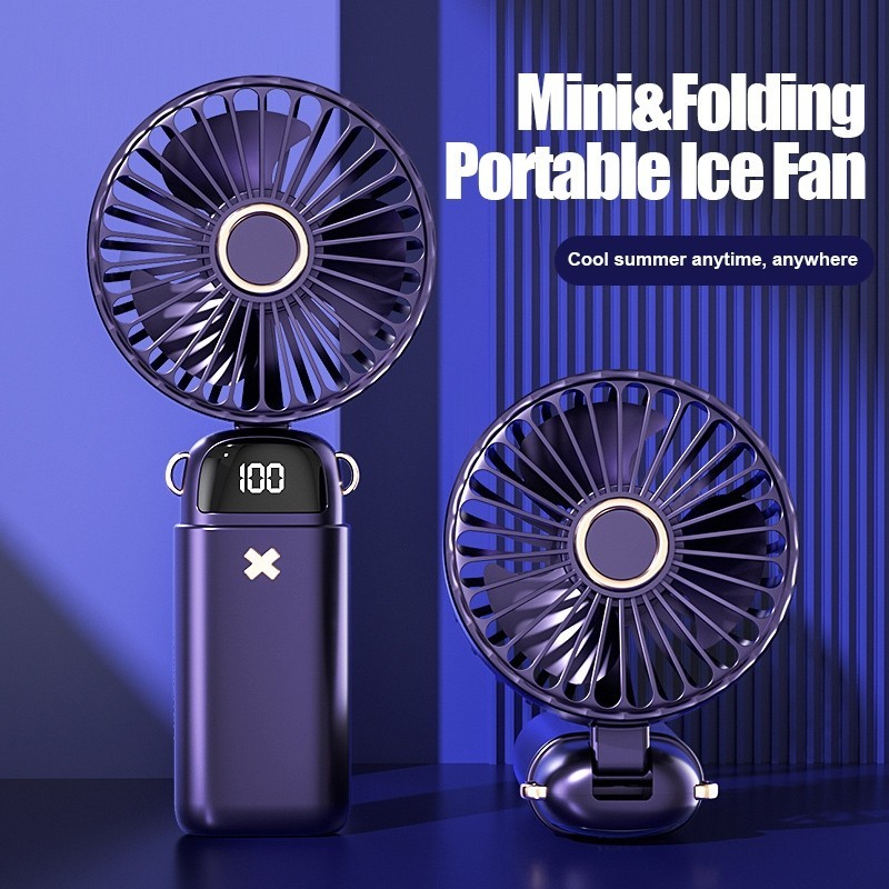 Jual Kipas Angin Mini 12000mAh 5-Speed Wind Kipas Genggam Portabel ...