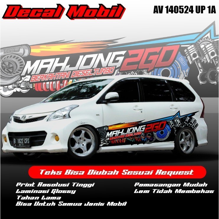 Jual Stiker Variasi Mobil Universal harga per set tinggal pasang tutupi ...