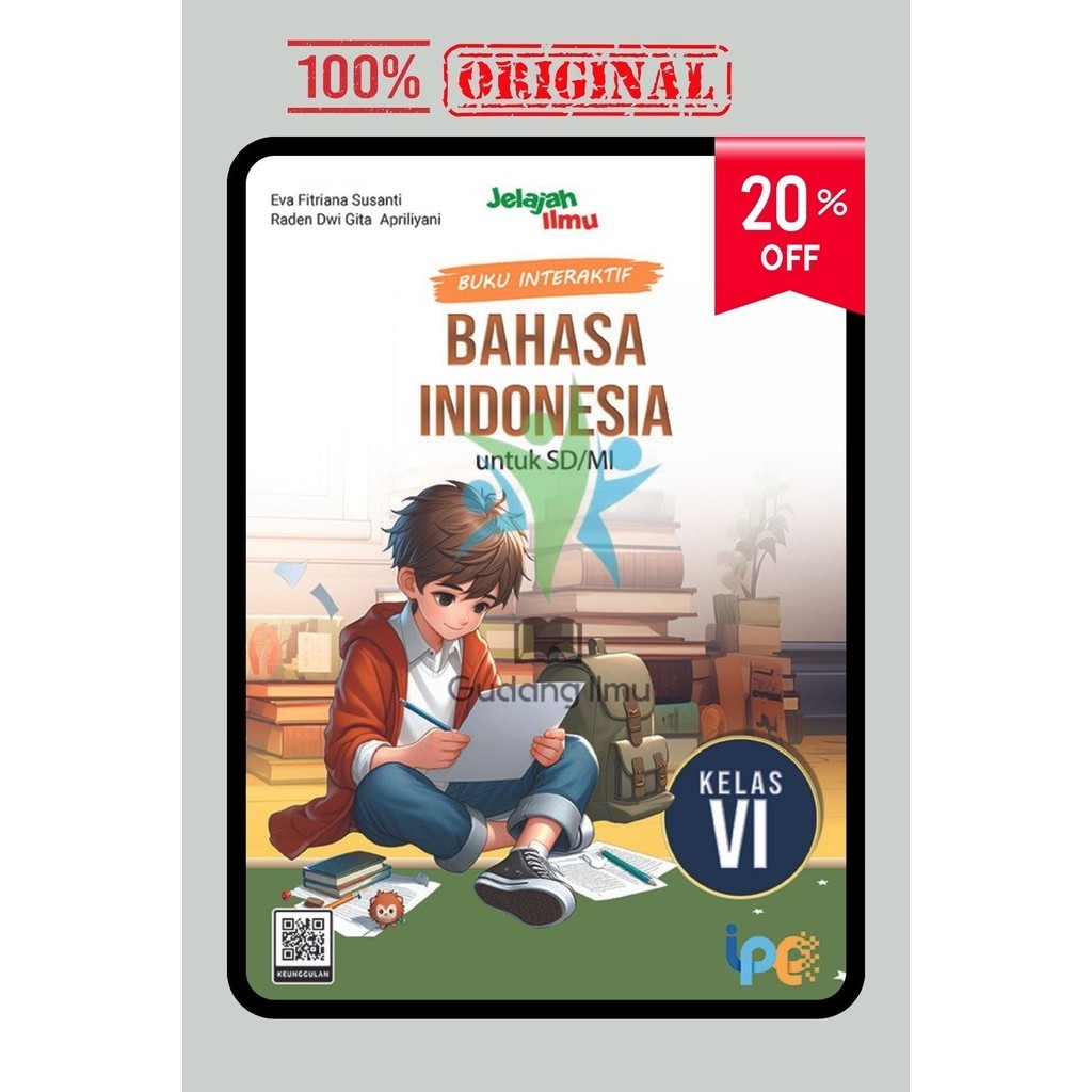 Jual Buku Paket Interaktif Bahasa Indonesia Kelas 6/VI SD/MI Kurikulum Merdeka Intan pariwara ...