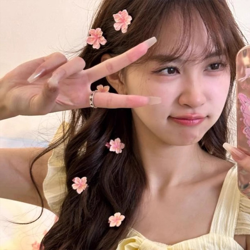 Jual Klip Rambut Cherry Blossom Kecil Jepit Rambut Bunga Merah Muda ...