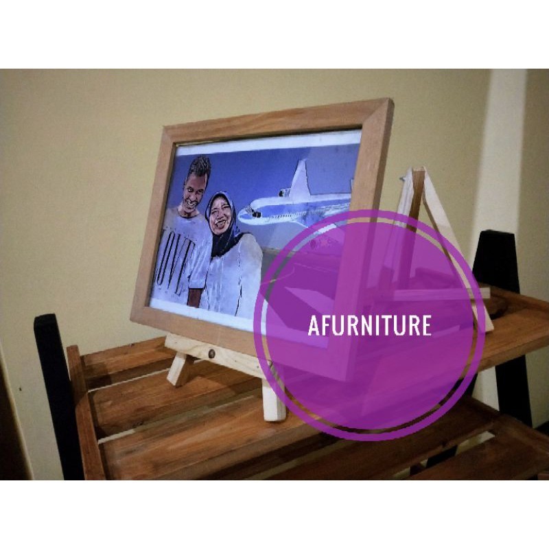Jual standing hp/Standing Frame/Foto Kayu Jati Belanda Mini utk Frame ...