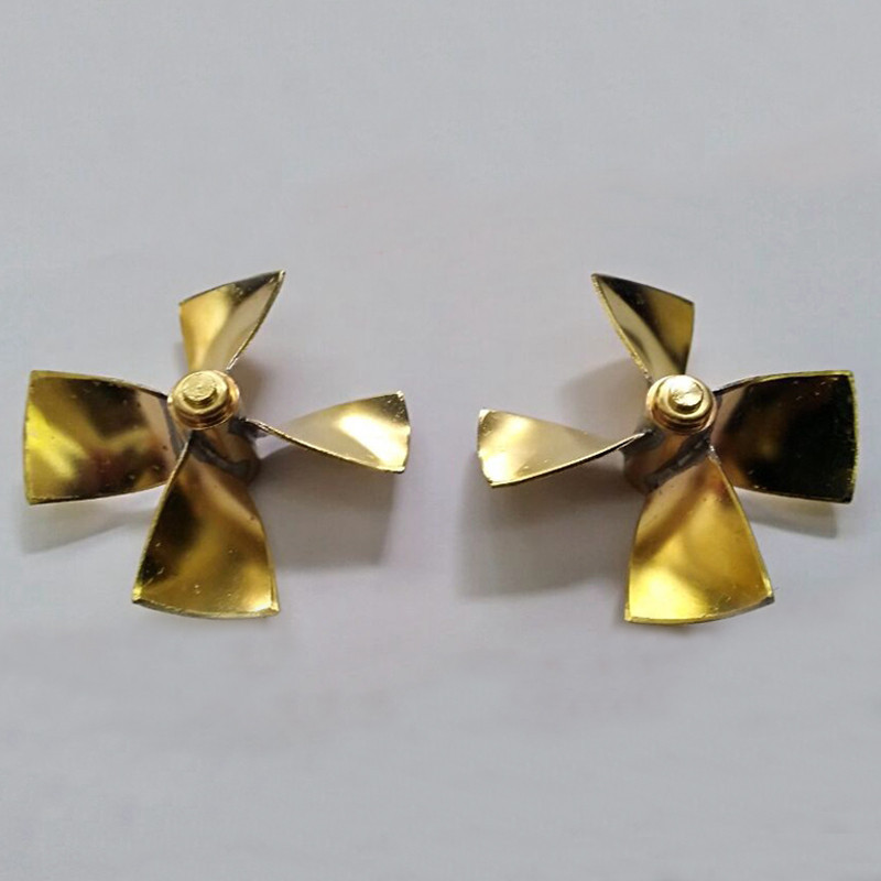 Jual 1Pair 4-blade Brass Welding Paddle Diameter 46mm Shaft Hole M4 ...