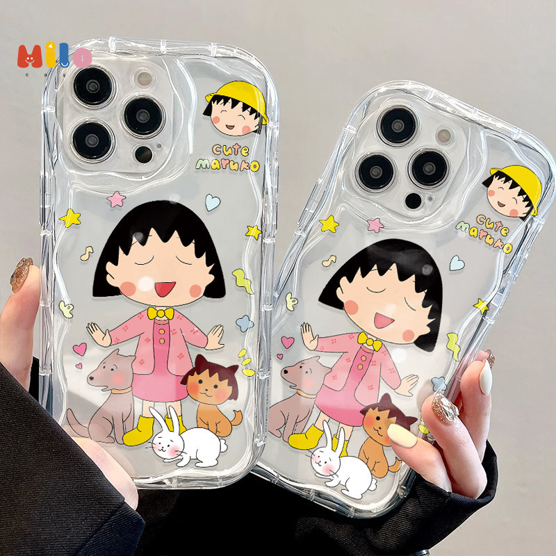 Jual Case Chibi Maruko lucu tebal anti jatuh bumper soft casing Untuk iPhone11 pro max plus XR ...