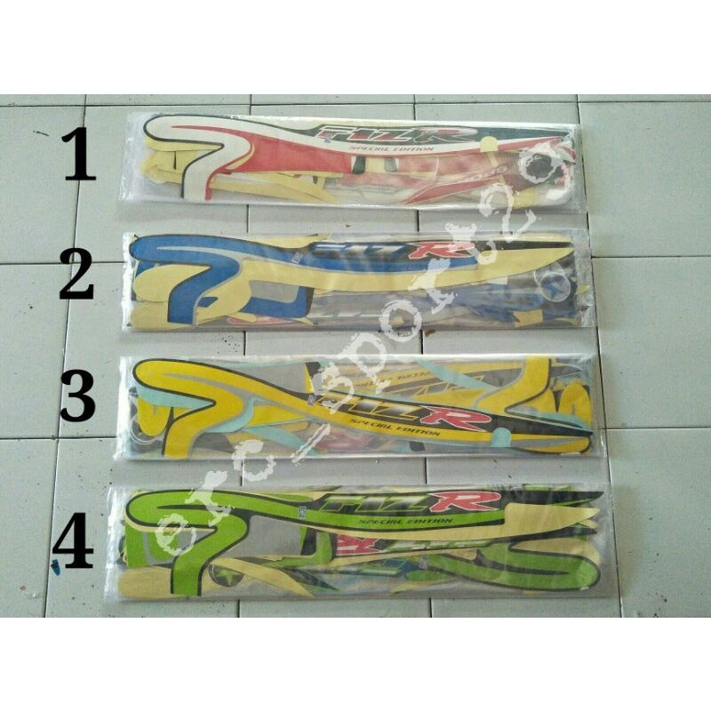 Jual stiker fiz r caltex striping motor yamaha fiz r caltex 2000 merah ...
