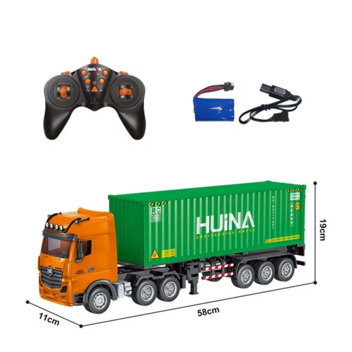 Jual Huina RC 1317 9CH Remote Control Container Truck 2.4Ghz | Shopee ...