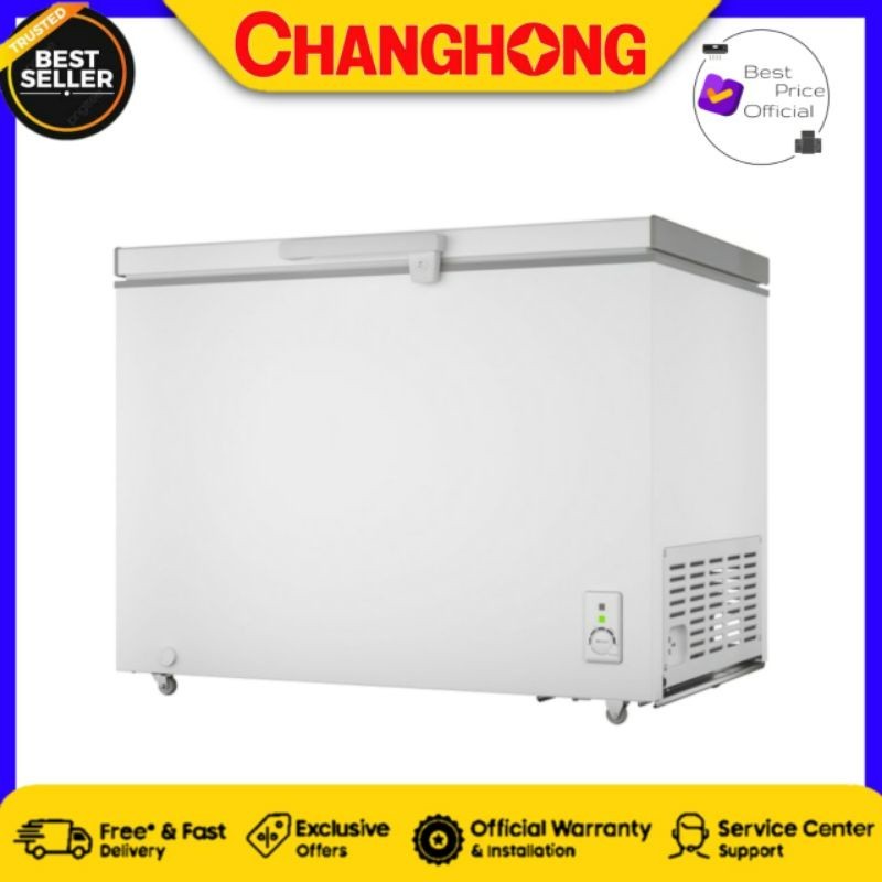 Jual CHANGHONG FCF 396DW FCF396DW Chest Freezer Box 330 Liter Low Watt ...
