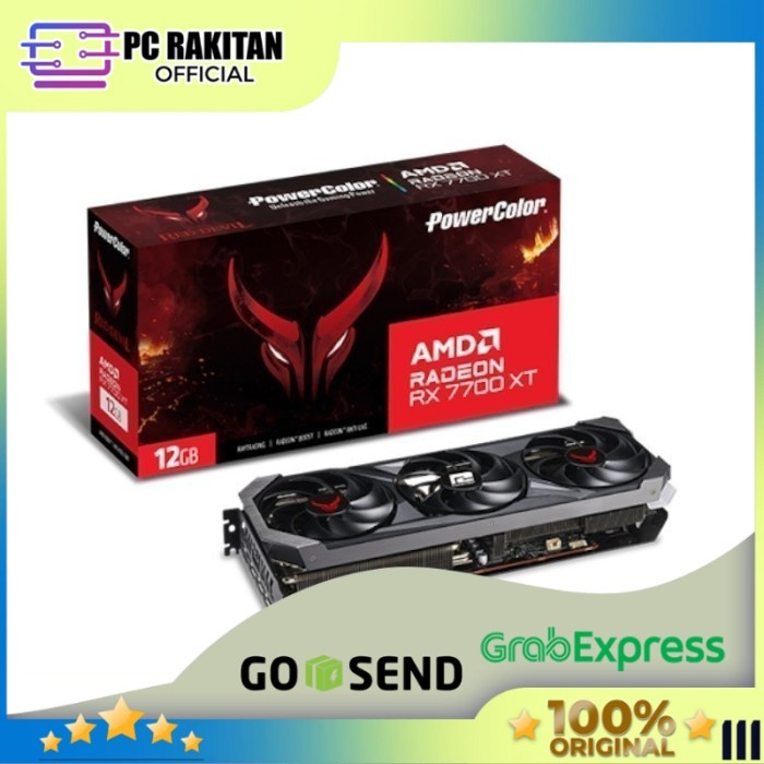 Jual POWERCOLOR RX 7700 XT RED DEVIL OC 12GB GDDR6 | Shopee Indonesia