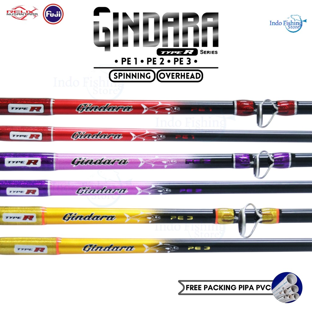 Jual Joran Pancing RELIX NUSANTARA Gindara Type R PE 1 2 3 Spinning SP ...