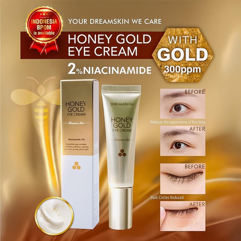 Jual Honey Gold Eye Cream by DREAMSKIN with Niacinamide - Mengurangi ...