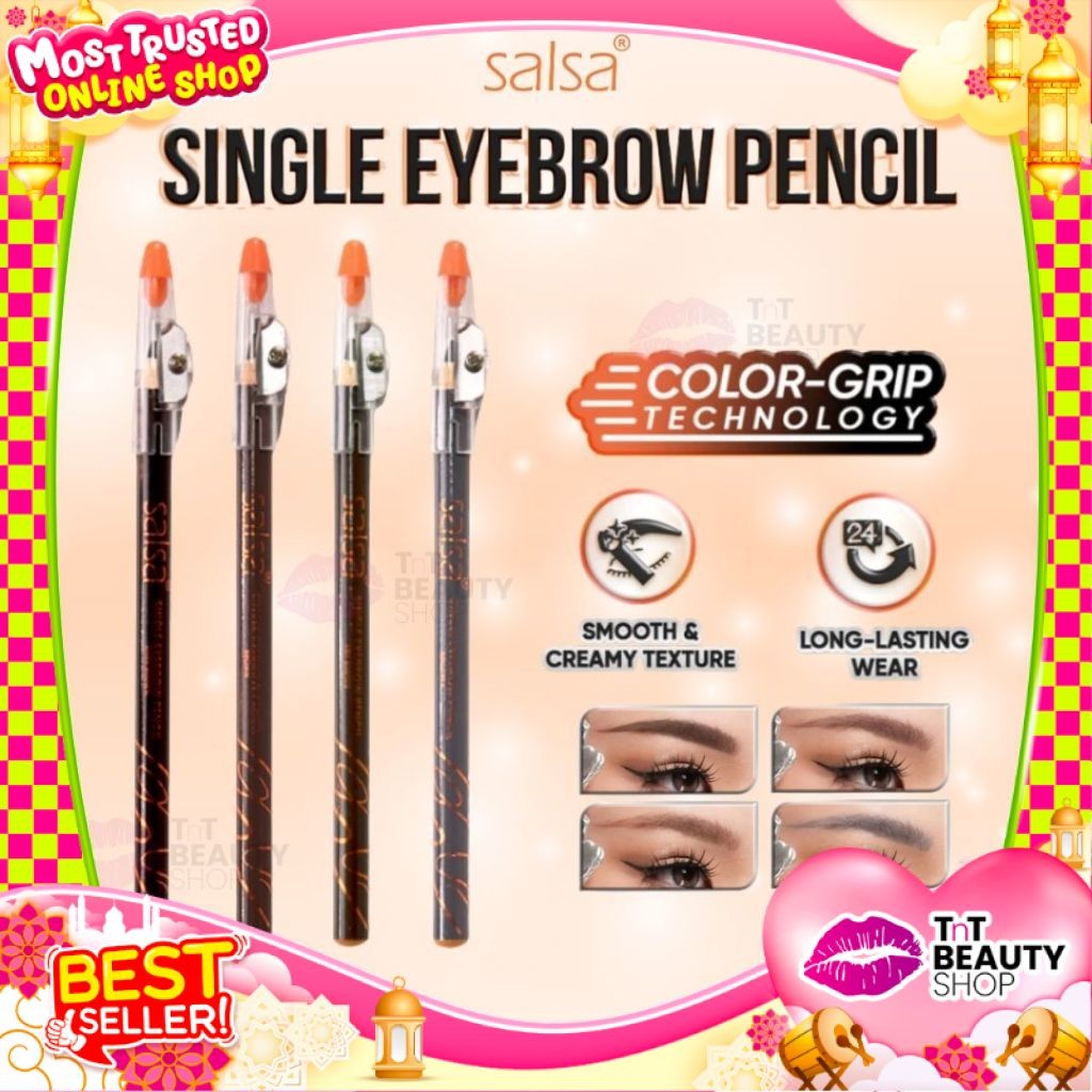 Jual SALSA Single Eyebrow Pencil Waterproof Pensil Alis Tahan Lama ...