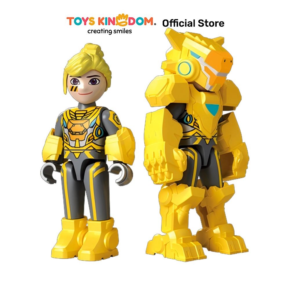 Jual Toys Kingdom Alpha Group Dinoster Mini Figure Delby - Kuning ...