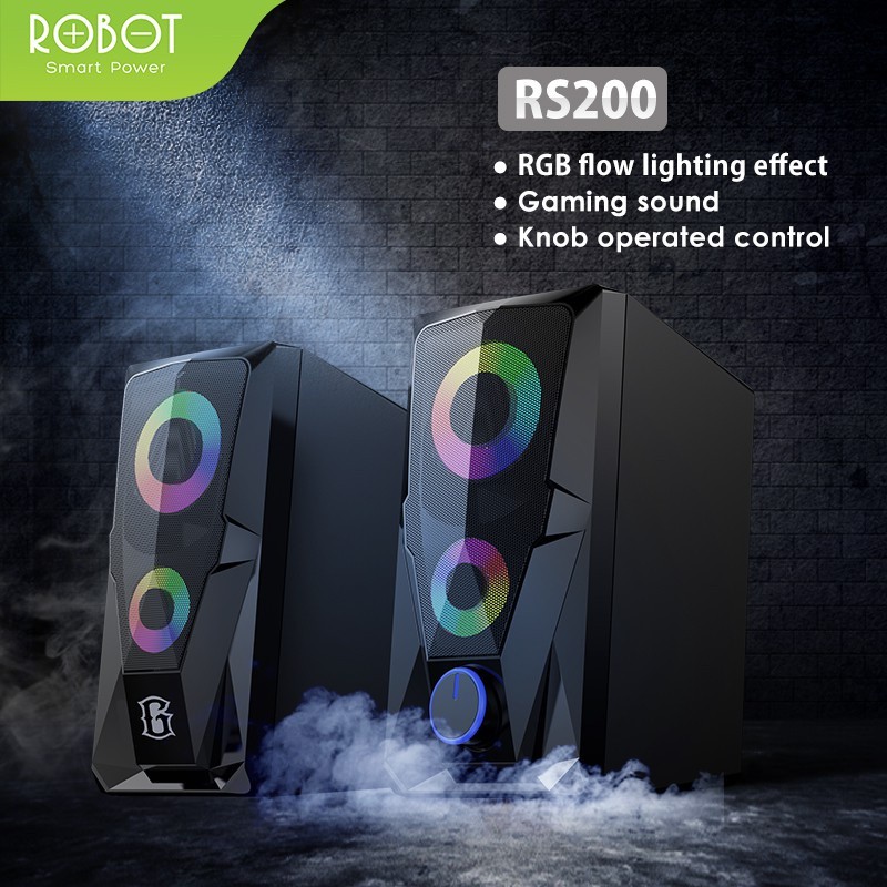 Jual ROBOT RS200 Speaker Komputer / Laptop USB Multimedia Portable ...