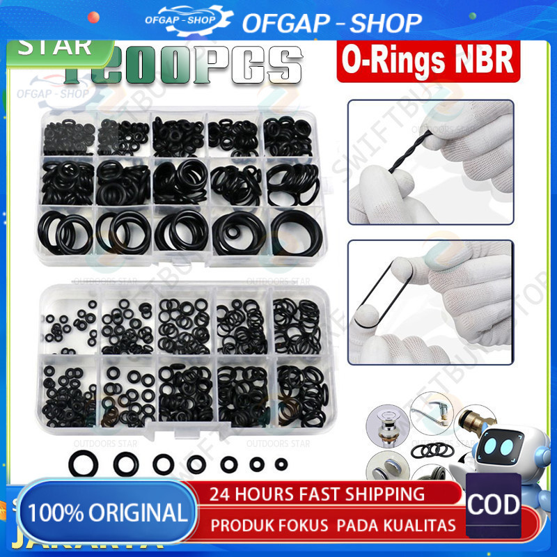 Jual 1200pcs Karet Seal O Ring HNBR / Rubber O Ring Seal Tightening +Box | Shopee Indonesia