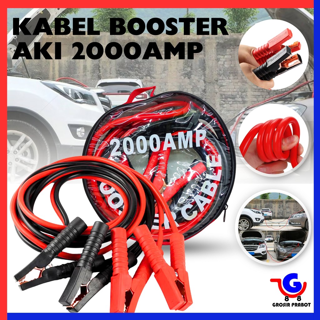 Jual Kabel Jumper Aki Mobil 2000A 4M Kabel Emergency Booster Baterai Aki 2000 Ampere Cable ...