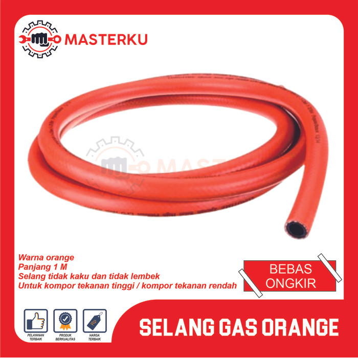 Jual Selang Gas Orange / Selang Gas LPG / Slang gas / Selang Pipa Gas ...