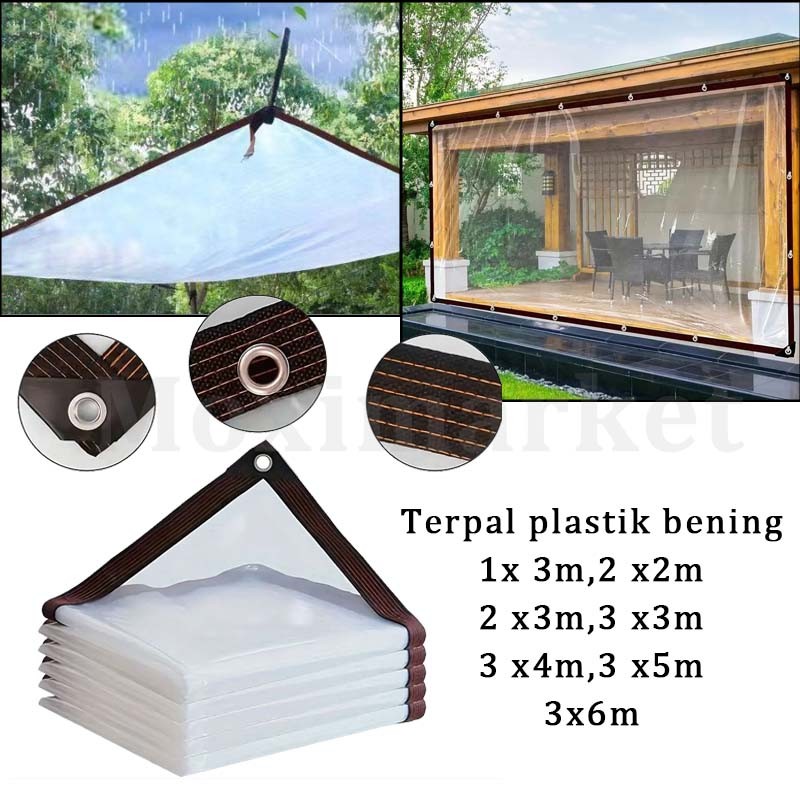 Jual Tahan air 99% Terpal Plastik Bening /Terpal Anti Air Untuk Tanaman ...
