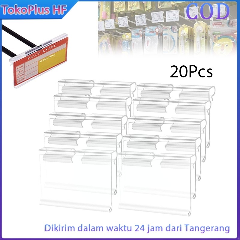 Jual Isi 20 Pcs Acrylic label /Tampilan Label Harga/Akrilik Price Tag ...
