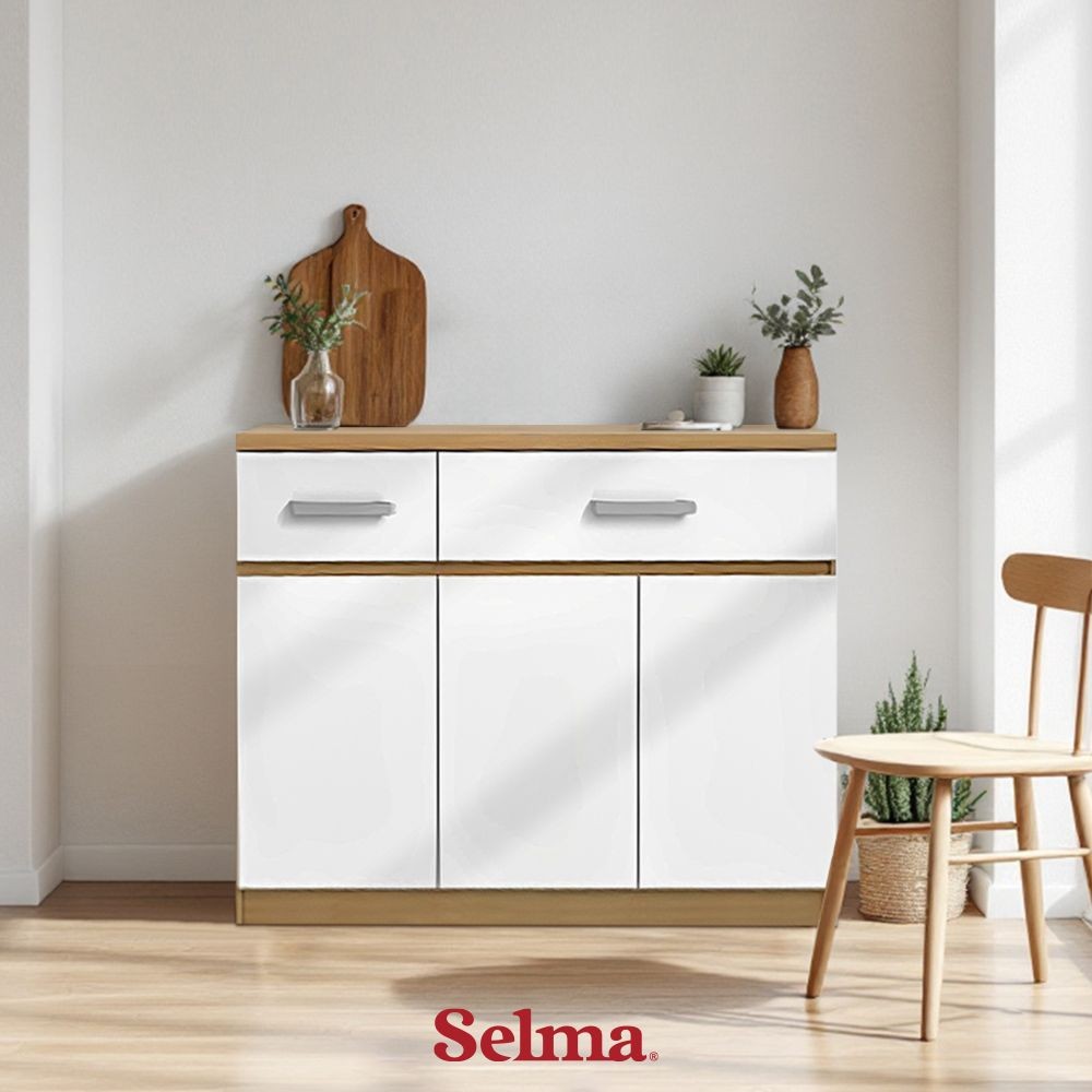 Jual Selma Selma Stevia Kabinet Dapur Bawah 120 - Cokelat Oak Lemari ...