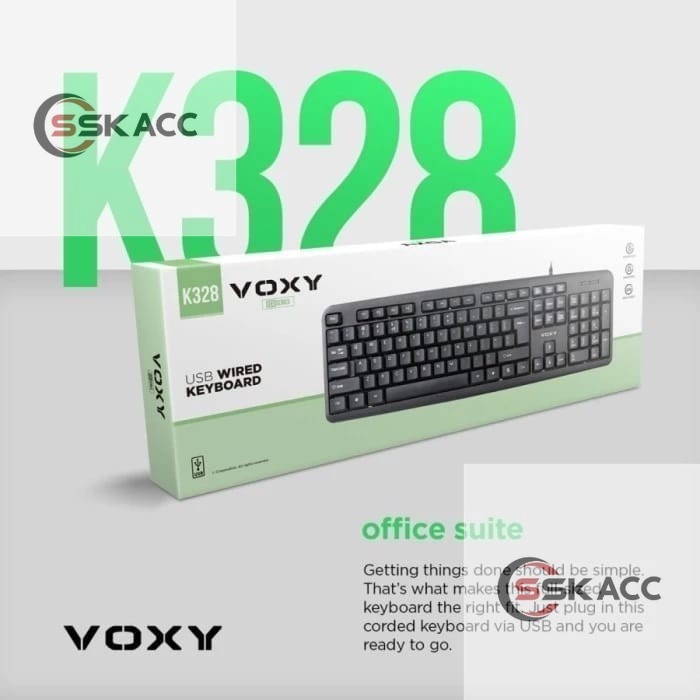 Jual Keyboard Usb Standart VOXY K328 Keyboard Kabel Voxy Murah | Shopee Indonesia