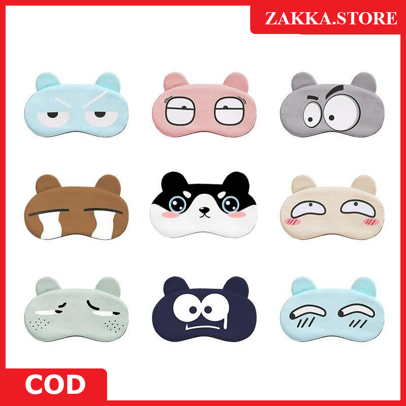 Jual Zakka COD Sleep Mask Eye New Cartoon Cover Sleeping Mask Cover ...